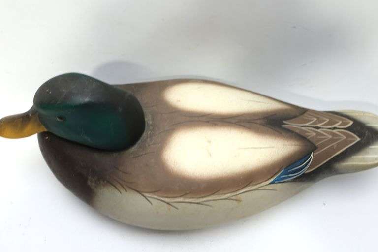 Michael and Susan Veasey 1994 Cork Mallard Duck Decoy - Dixon's Auction ...