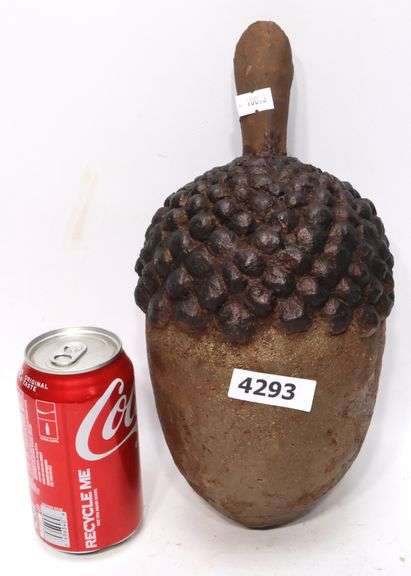 Folk Art Acorn Sculpture - Dixon's Auction at Crumpton