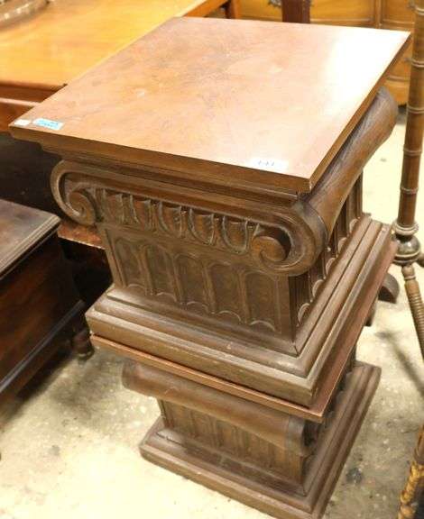 Drexel MCM Column Capital Cocktail Tables - Dixon's Auction at Crumpton