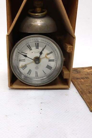 Antique Ansonia Bee Alarm Clock with Box - Dixon's Auction at Crumpton