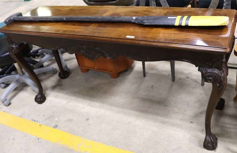 Henredon Ball & Claw Foot Console - Dixon's Auction at Crumpton