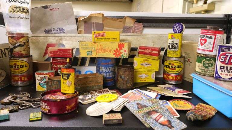 Collection of Vintage Advertising Tins, Cans, Boxes & Signs - Dixon's ...
