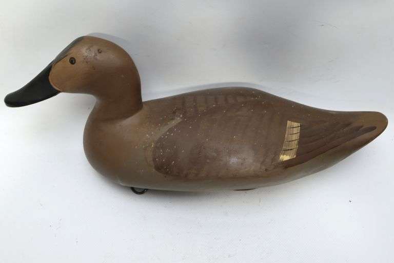 Capt. Harry Jobes 1986 Canvasback Hen Duck Decoy - Dixon's Auction at ...