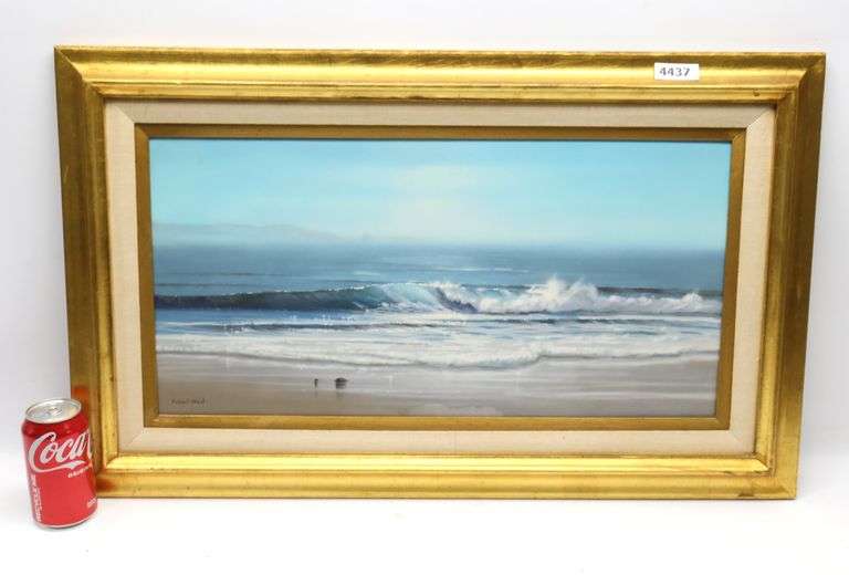 Robert West Oil Seascape Painting - Dixon's Auction at Crumpton