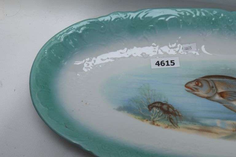 Antique Victoria Austrian Fish Service Platter - Dixon's Auction at ...