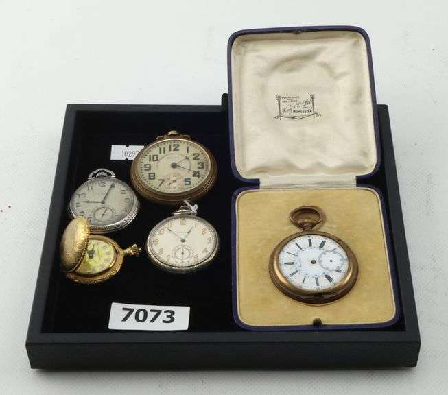 Tray Lot of Pocket Watches (Mostly Vintage) - Dixon's Auction at Crumpton