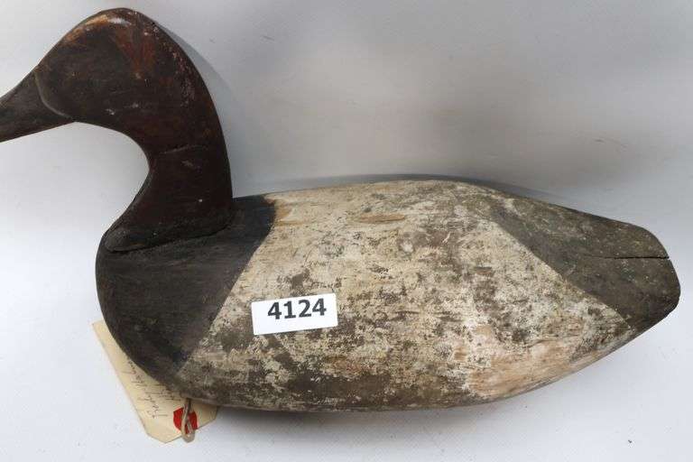 Sam Barnes Havre De Grace MD High Head Canvasback Duck Decoy - Dixon's ...