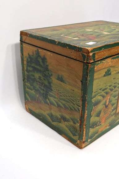 Antique Haller's Japan Tea Advertising Box - Dixon's Auction at Crumpton