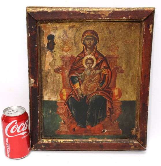 Antique Russian Orthodox Icon - Dixon's Auction at Crumpton