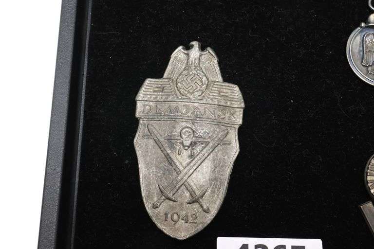 WWII German Hitler Youth Medal, Eastern Front Medal, Waffen Ss Demjansk ...