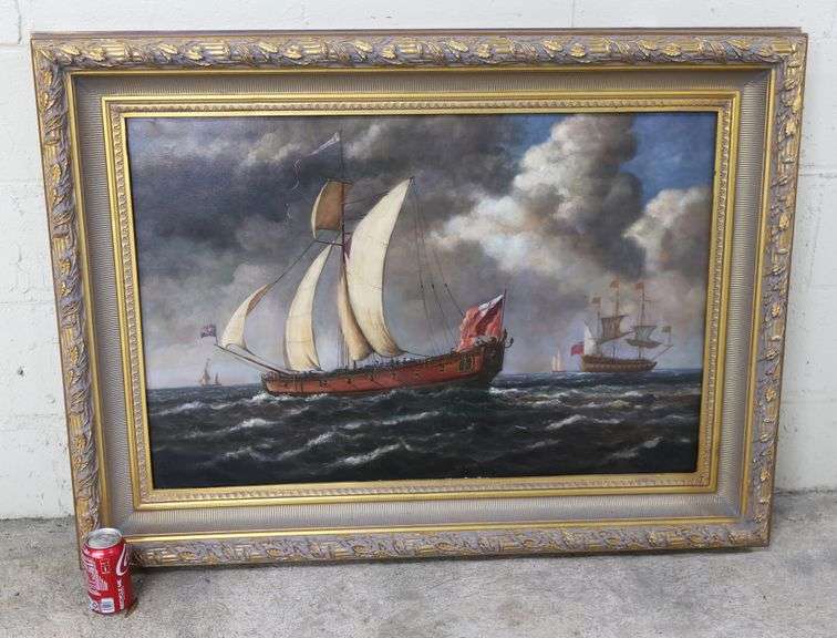 Eric Nielsen Contemporary Maritime Painting - Dixon's Auction at Crumpton
