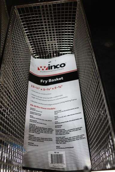 New (Guaranteed): (4) Winco Fry Baskets - Dixon's Auction at Crumpton