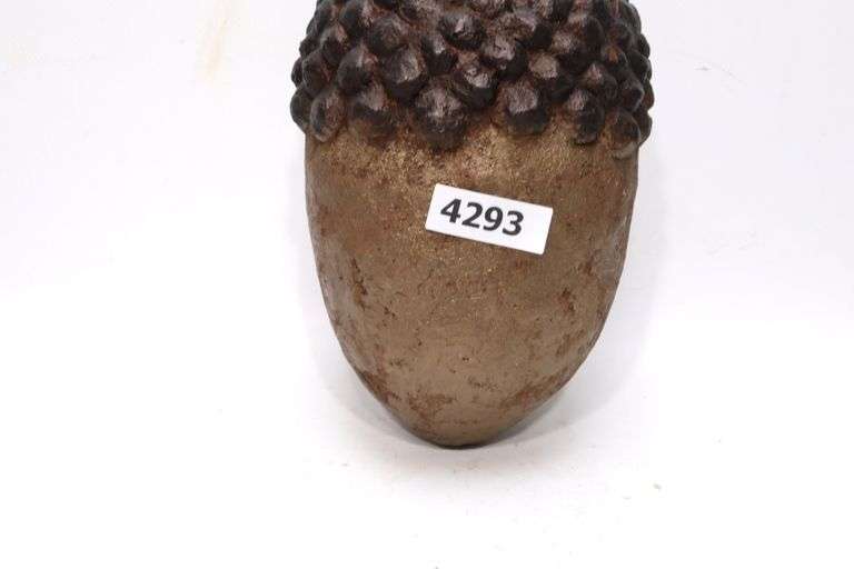 Folk Art Acorn Sculpture - Dixon's Auction at Crumpton