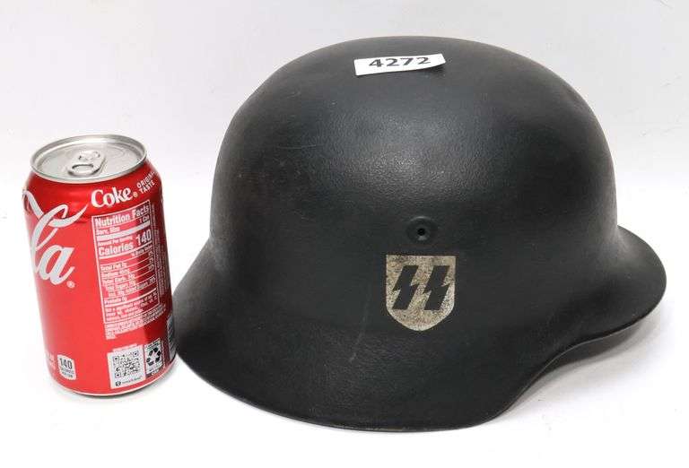 WWII German Helmet, Authenticity of Ss Decals Indeterminate - Dixon's ...