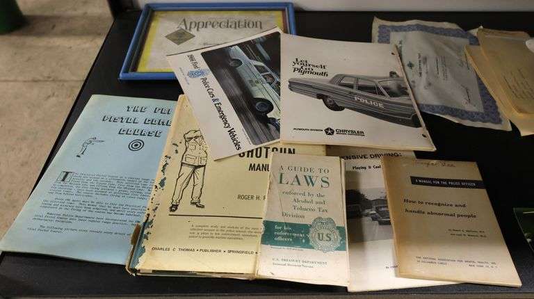 Lot of Police Training Books & Manuals, Visor Cap Etc. - Dixon's ...