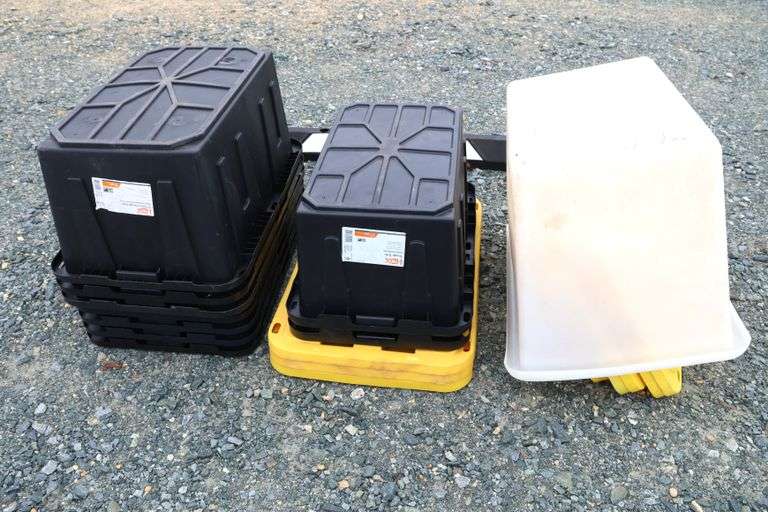 Lot of Plastic Storage Totes - Dixon's Auction at Crumpton