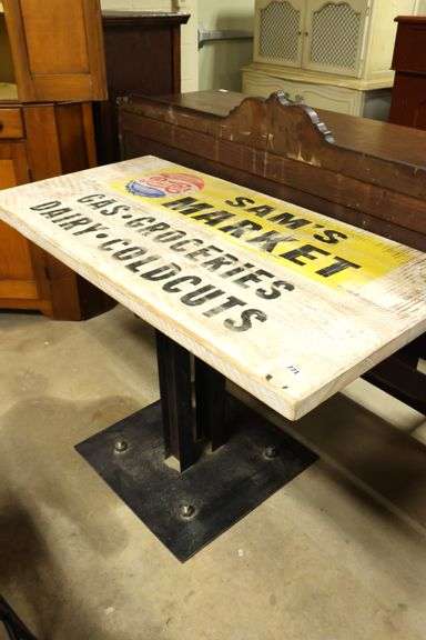 Modern Pepsi Themed Restaurant Table - Dixon's Auction at Crumpton