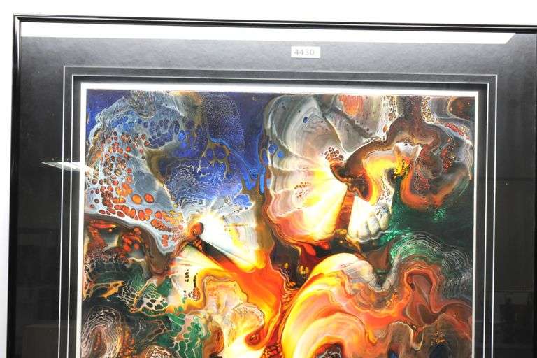 David Dolan Contemporary Acrylic Painting - Dixon's Auction at Crumpton