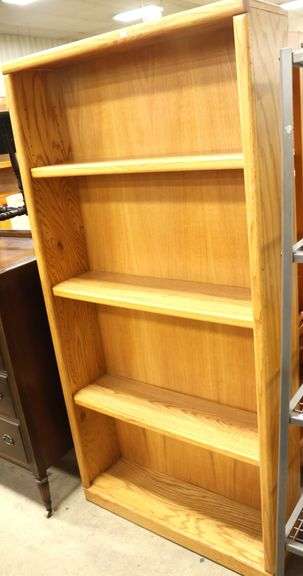 Modern Oak Bookshelf - Dixon's Auction at Crumpton