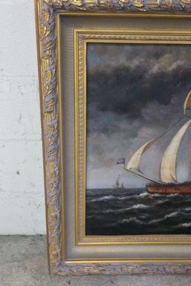 Eric Nielsen Contemporary Maritime Painting - Dixon's Auction at Crumpton