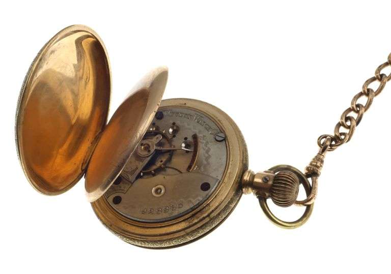 Mixed Metal Western Watch Co. Lever Set Pocket Watch with Head of Horse ...
