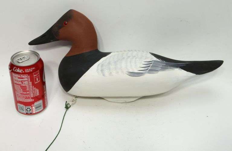 Havre De Grace MD Canvasback Gunner Duck Decoy - Dixon's Auction at ...