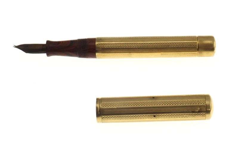 18k Gold Shell Waterman's Ideal Fountain Pen - Dixon's Auction at Crumpton