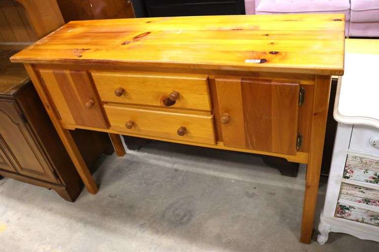 Rustic Oak Buffet - Dixon's Auction at Crumpton