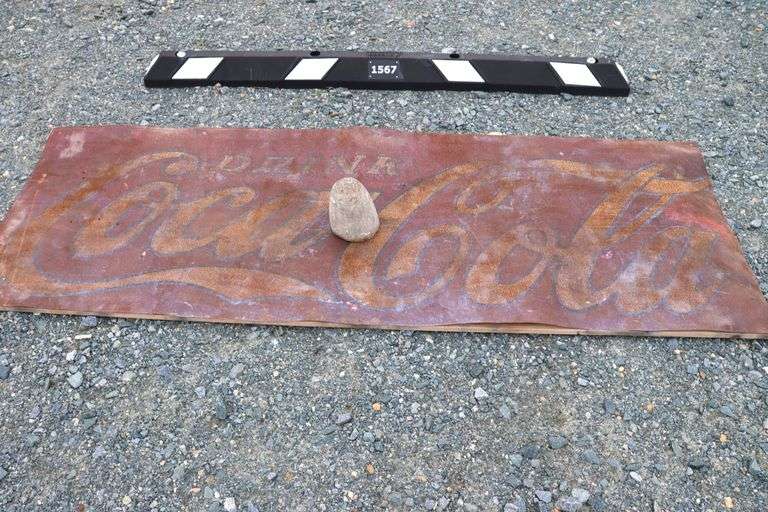 Coca Cola Sign, Faded and Rusty - Dixon's Auction at Crumpton