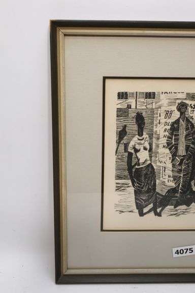 Thomas Bitter Lithograph Print of Harlem NY Scene - Dixon's Auction at ...