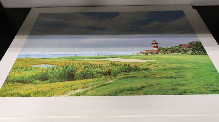 Stack of Arthur Weaver Lighthouse Golf Course Prints - Dixon's Auction ...