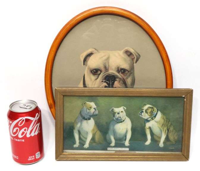 (2) Antique Bulldog Prints - Dixon's Auction at Crumpton
