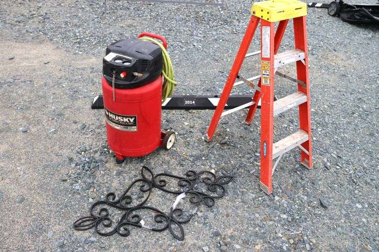 *NO STORAGE* Step Ladder, Air Compressor, Untested - Dixon's Auction at ...