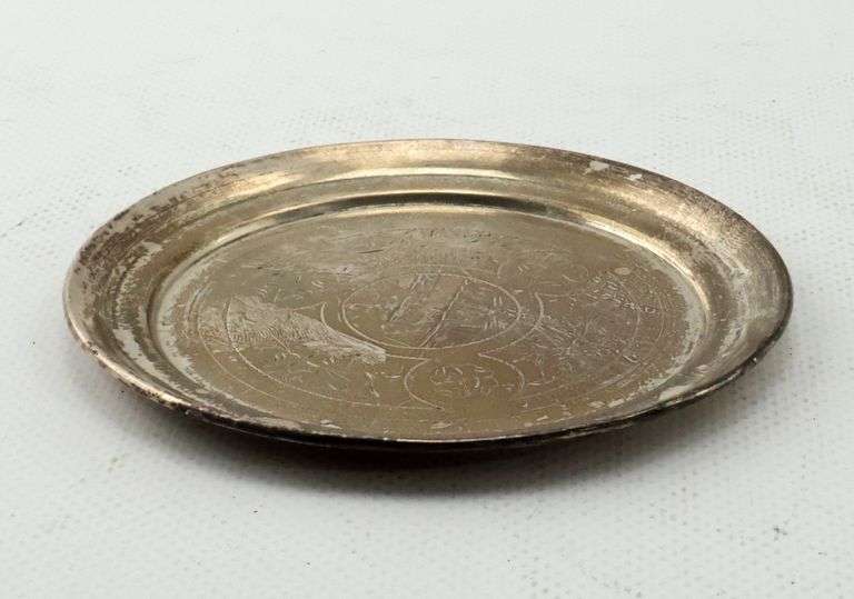 Russian 84 Silver Small Plate 1.7 ozt - Dixon's Auction at Crumpton
