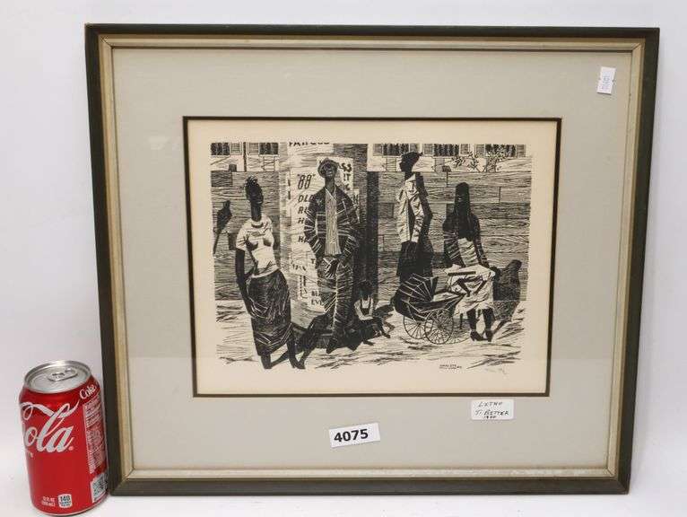 Thomas Bitter Lithograph Print of Harlem NY Scene - Dixon's Auction at ...
