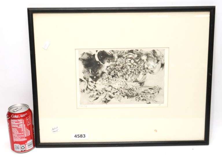 Modernist Pencil Signed Artist Proof Etching - Dixon's Auction at Crumpton