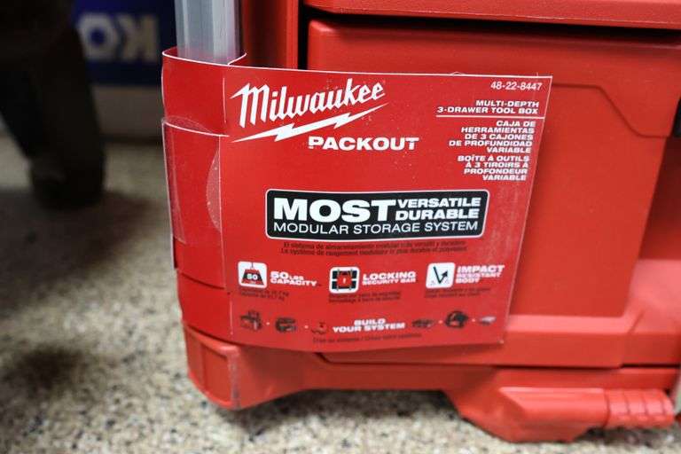 New (Guaranteed): Milwaukee Packout 3-Drawer Toolbox, [New in Original ...