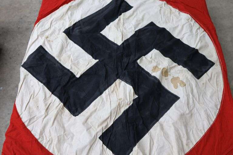 WWII German 5-Foot By 8.5-Foot Nsdap Flag or Hall Banner - Dixon's ...
