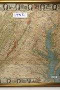 Vintage 1938 National Geographic Map - Dixon's Auction at Crumpton
