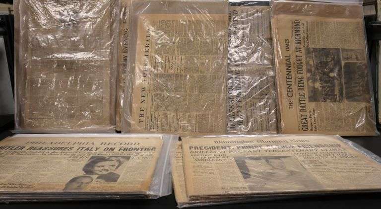 Collection of Vintage & Antique Historic Headline Newspapers - Dixon's ...