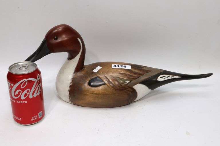 Wooden Bird Factory S. Hart Pintail Duck Decoy - Dixon's Auction at ...