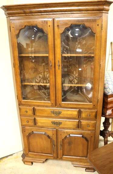 Temple-Stuart Corner Cabinet - Dixon's Auction at Crumpton