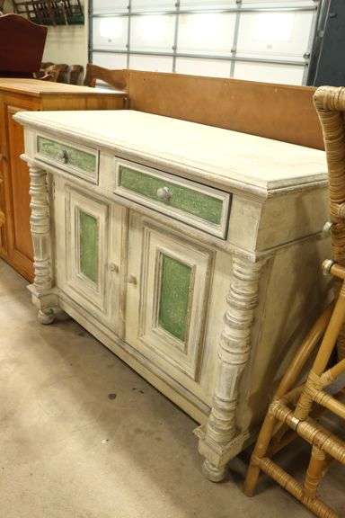 Modern Distressed Paint Server - Dixon's Auction at Crumpton