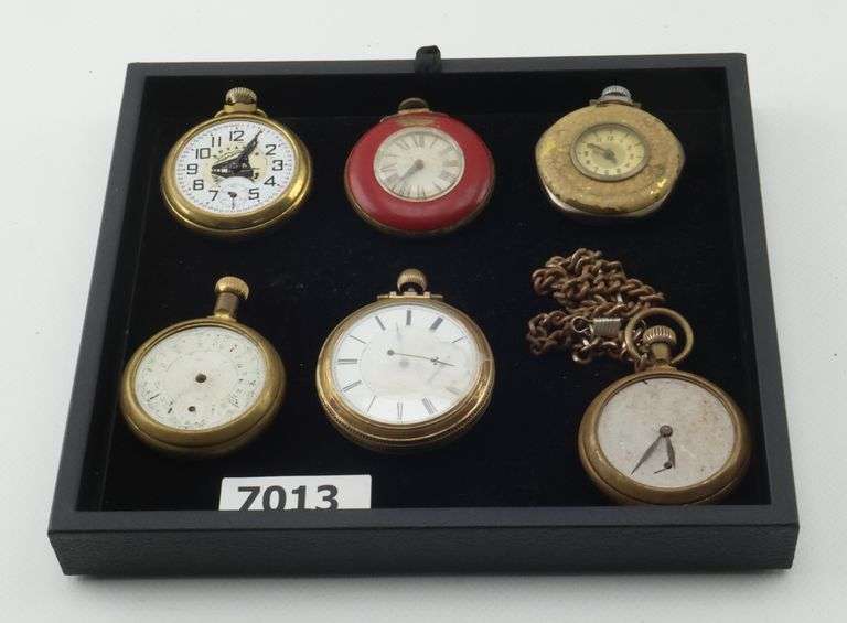Tray Lot of Pocket Watches - Dixon's Auction at Crumpton