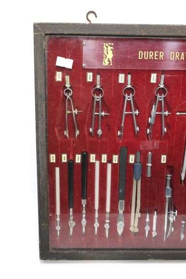 Vintage Durer Drawing Instruments Advertising Display - Dixon's Auction ...