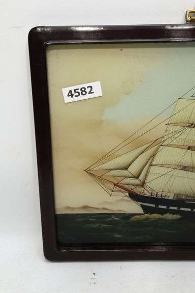Reverse Painted Ship Portrait - Dixon's Auction at Crumpton