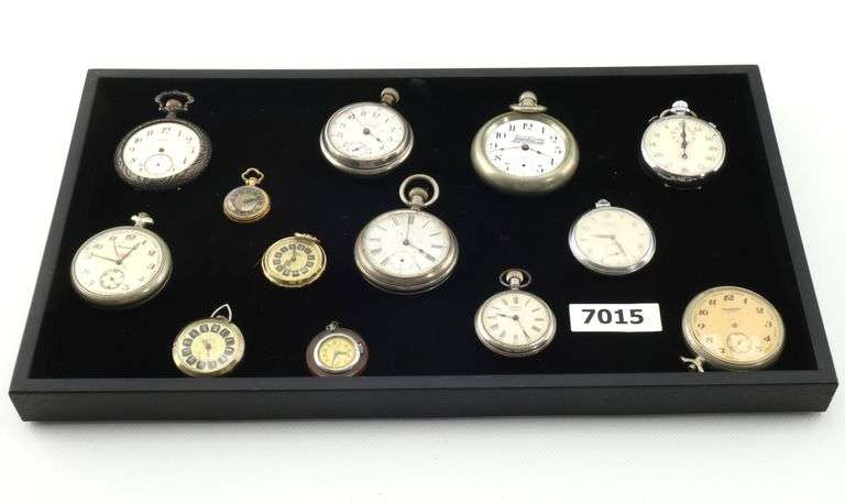Tray Lot of Pocket Watches - Dixon's Auction at Crumpton