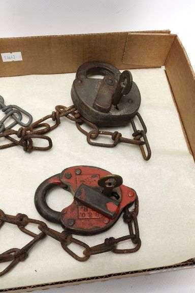 (4) Antique B&O Cast Iron and Bronze Railroad Padlocks - Dixon's ...