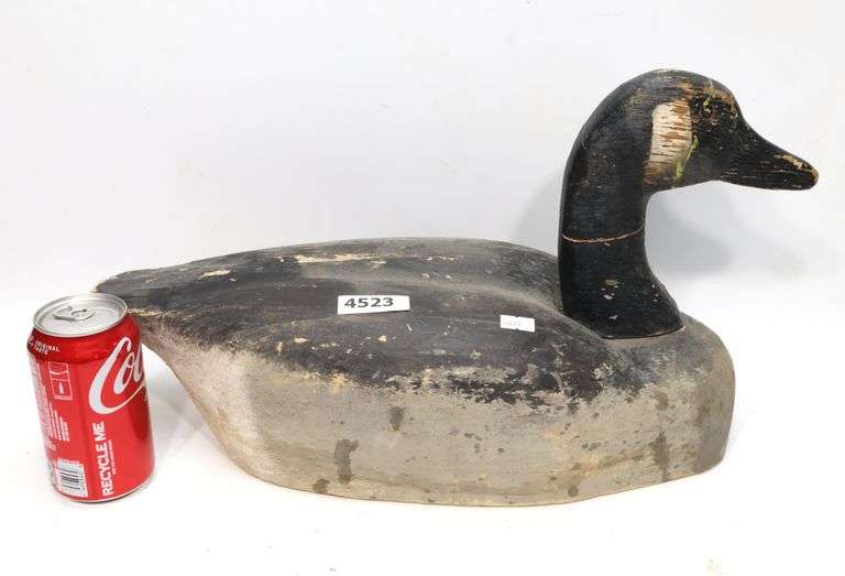 Vintage Balsa Canada Goose Decoy - Dixon's Auction at Crumpton