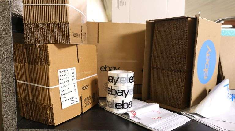 Lot of Ebay Shipping Supplies, Tape, Boxes, Bags Etc. - Dixon's Auction ...